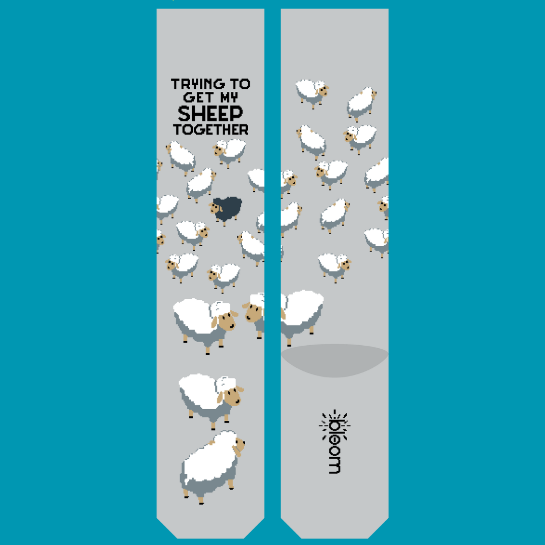 Sheep-Trying to Get My Sheep Together – Bloomin Socks